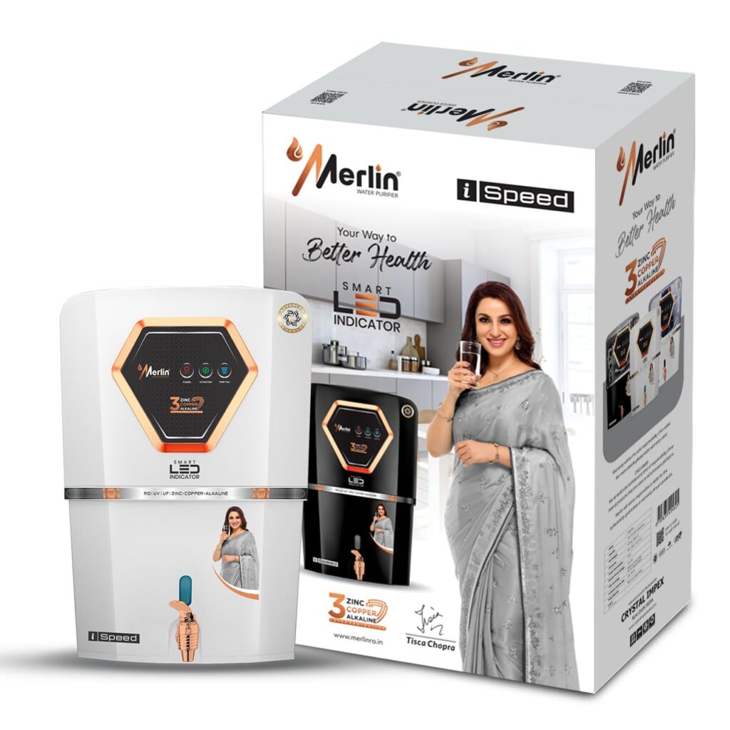 Merlin I Speed Copper White RO Water Purifier - godavariwatertech.com